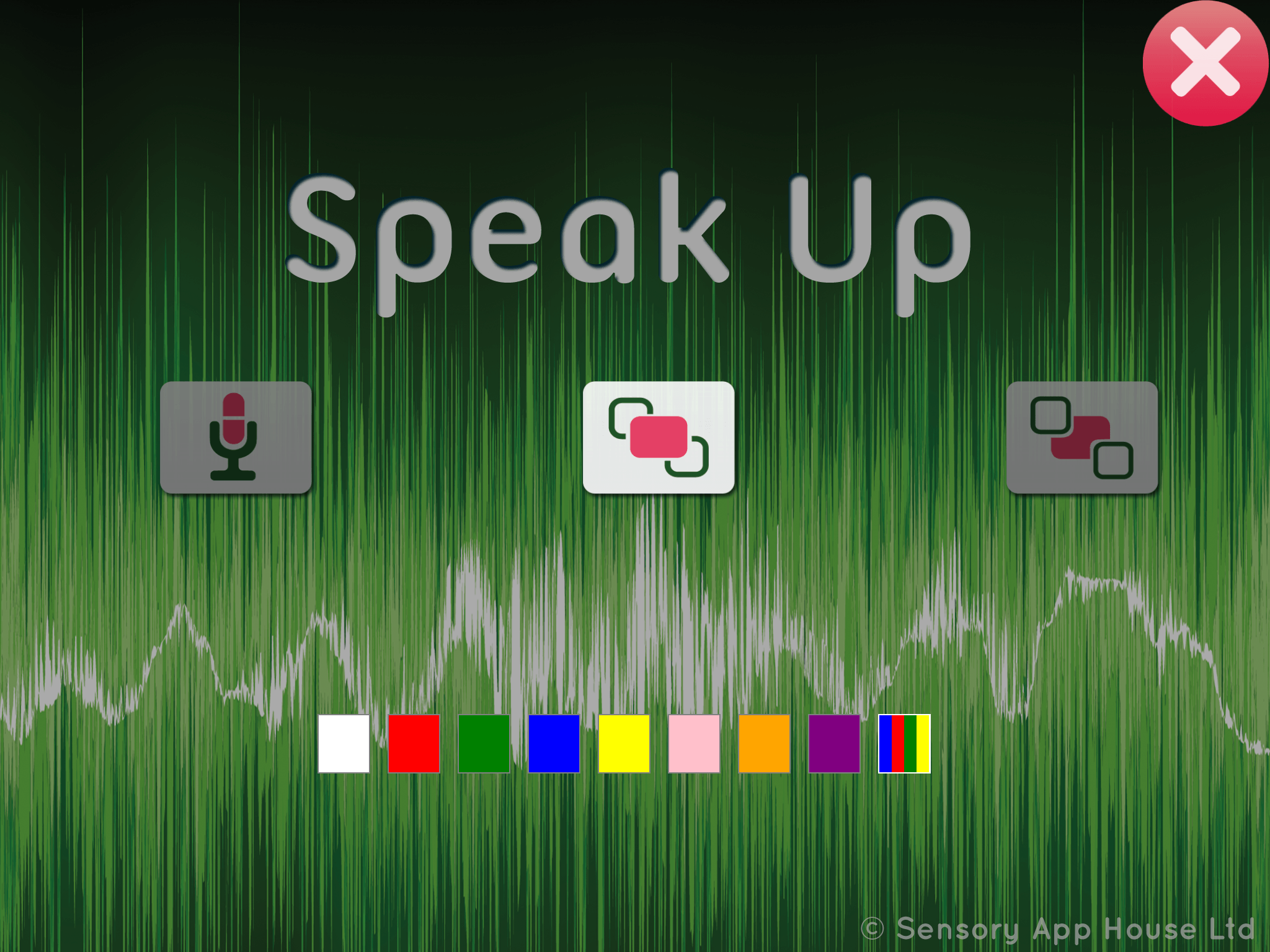 Speak Up - vocalization - Sensory App House